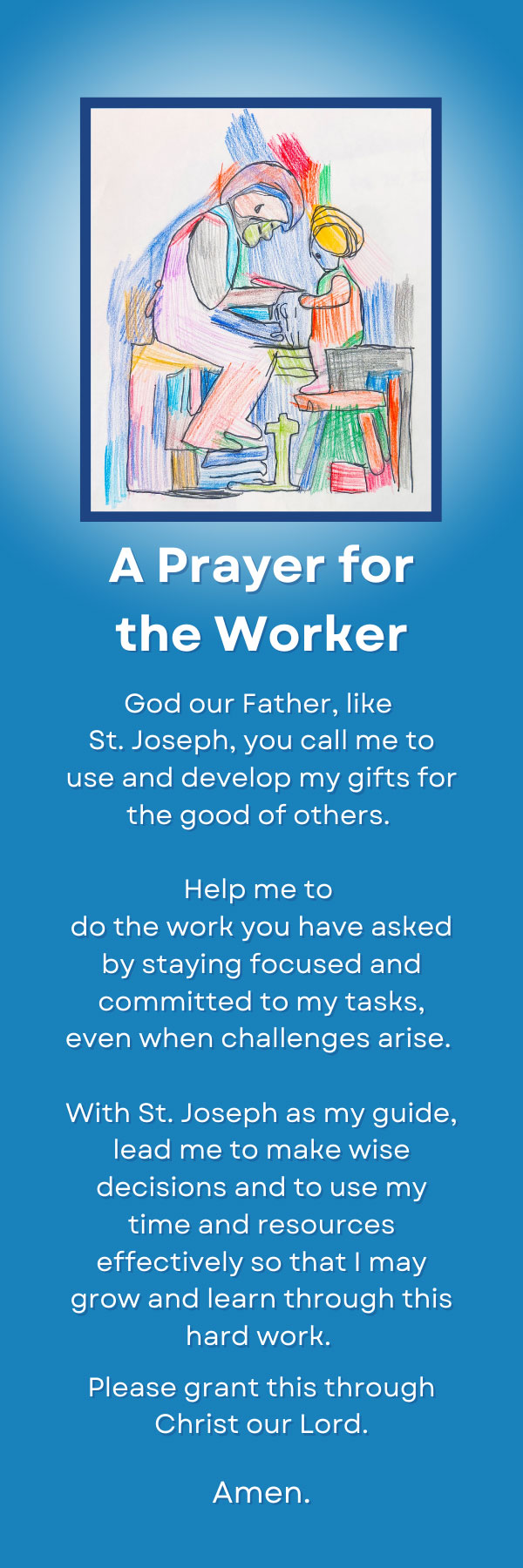 YCDSB Celebrates Student Artist Behind St. Joseph the Worker Prayer ...